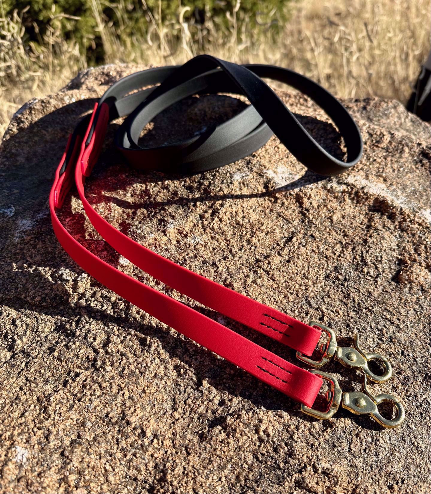 Moss Rock Endurance-Reins with Colored Ends