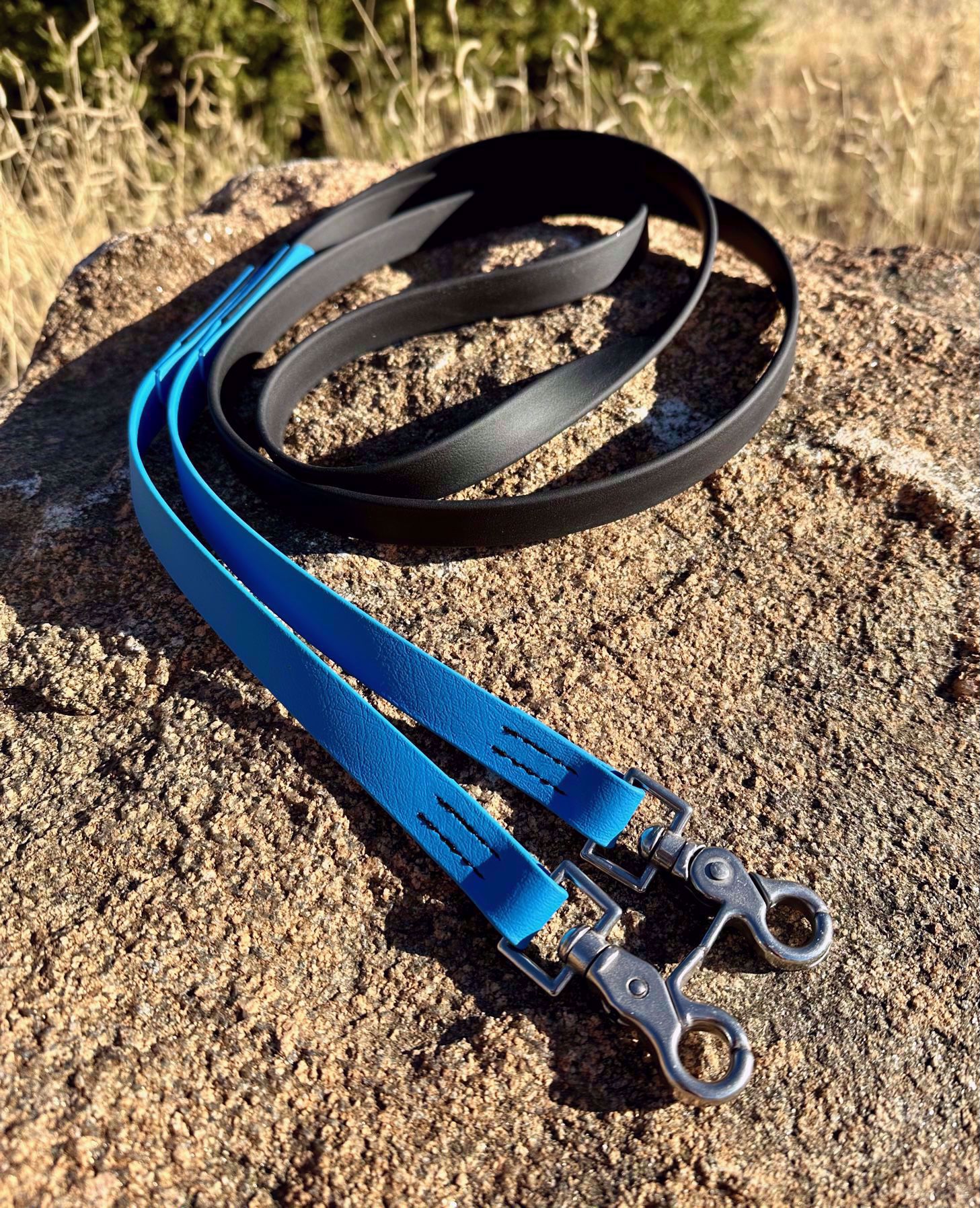 Moss Rock Endurance-Reins with Colored Ends