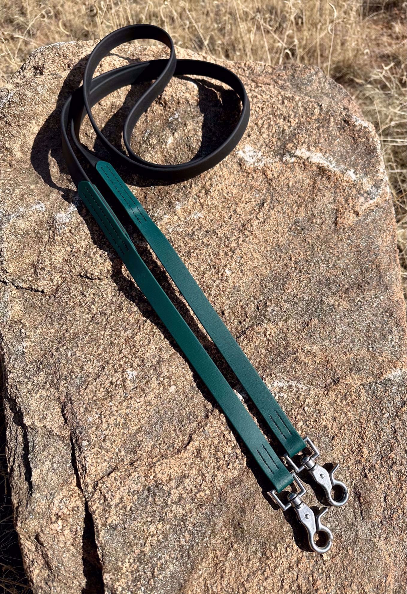 Moss Rock Endurance-Reins with Colored Ends